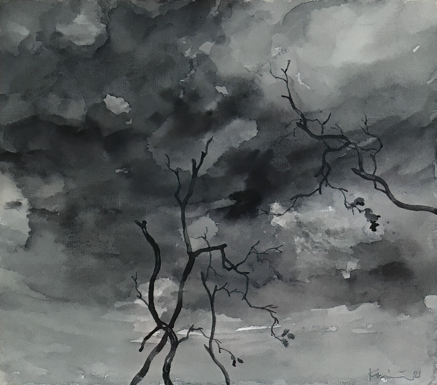 Michael Kvium Akvarel | GALLERI FUSION